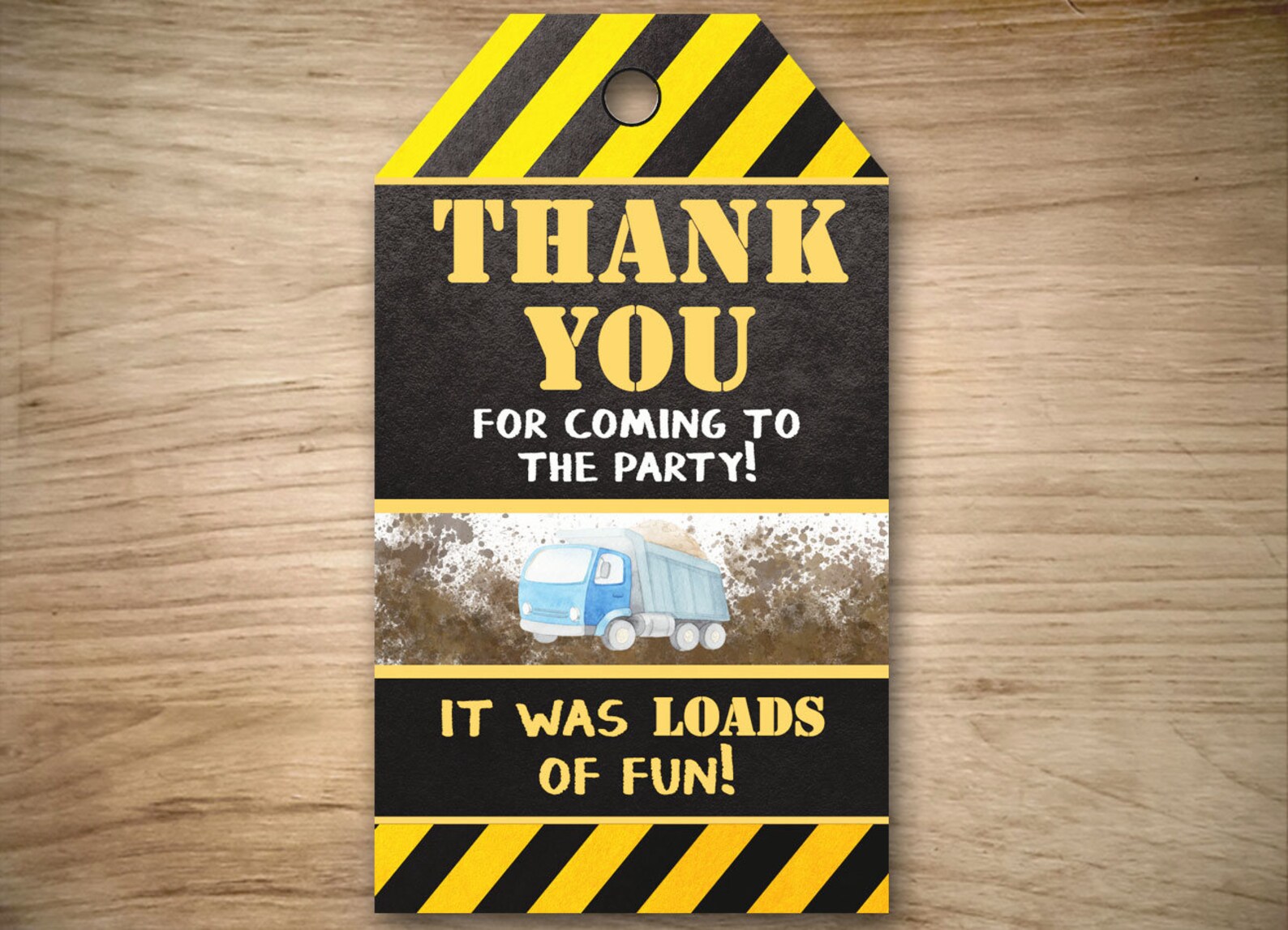 Construction Party Favor Tags - Etsy