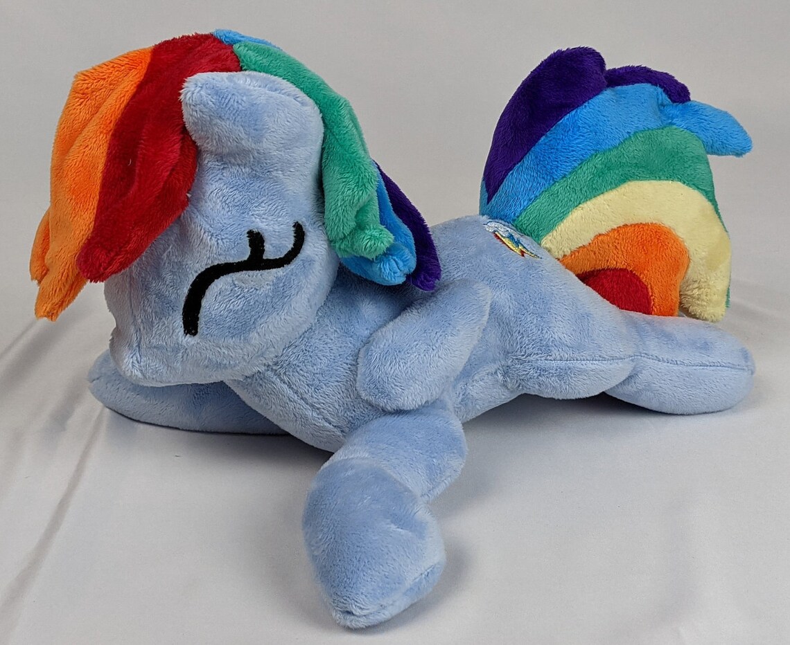 Rainbow Dash MLP Inspired Floppy Plushie - Etsy