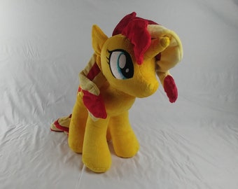 Sunset Shimmer Kirin MLP Inspired Floppy Plushie | Etsy