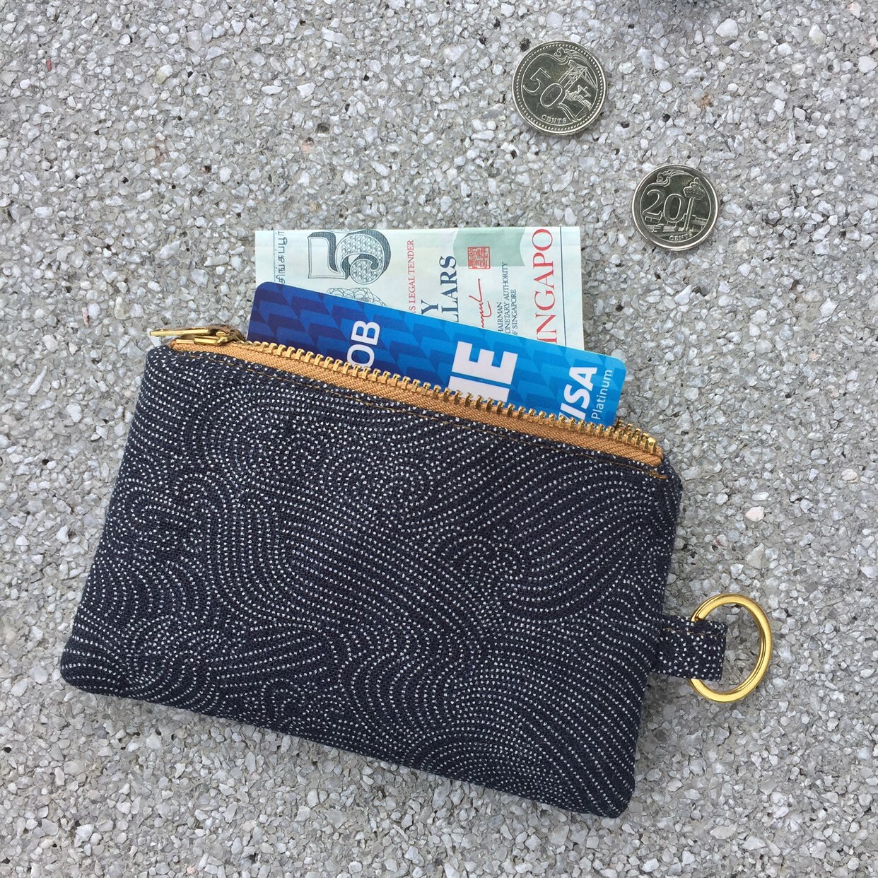 Keychain Wallet Japanese Coin Purse for Men Card Holder - Etsy UK