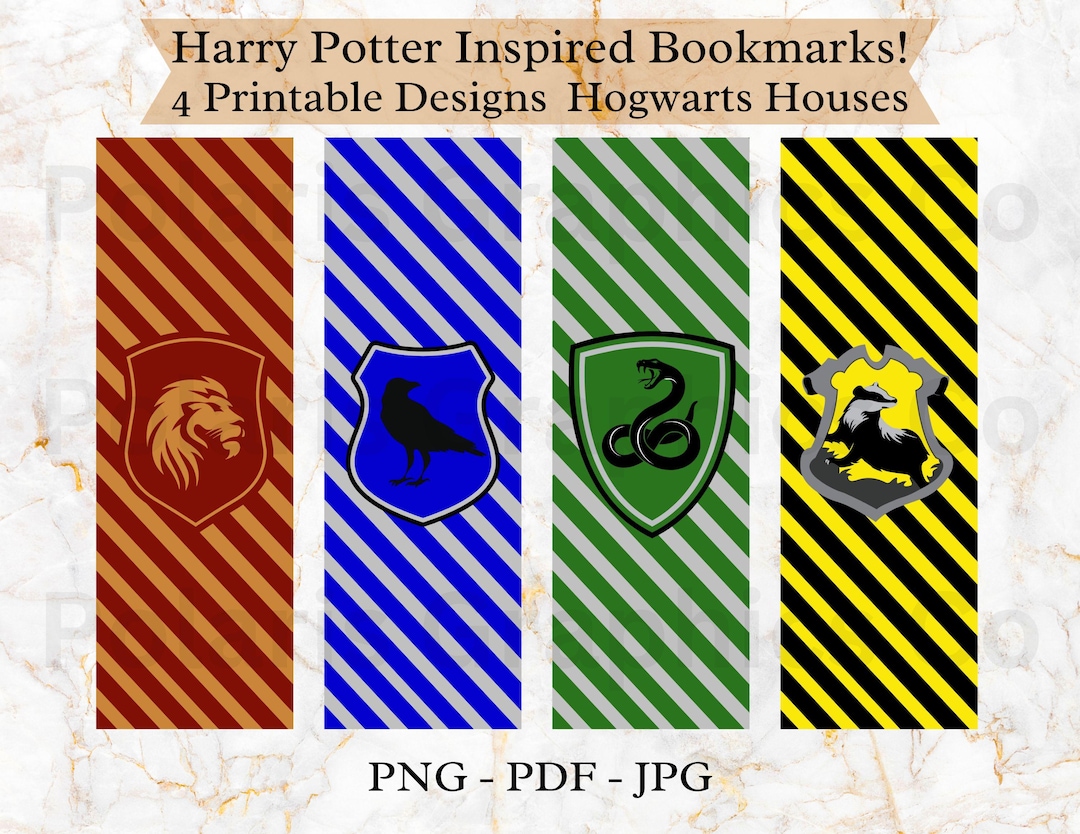 Harry Potter Bookmarks, Printable, Gryffindor, Png, Ravenclaw ...