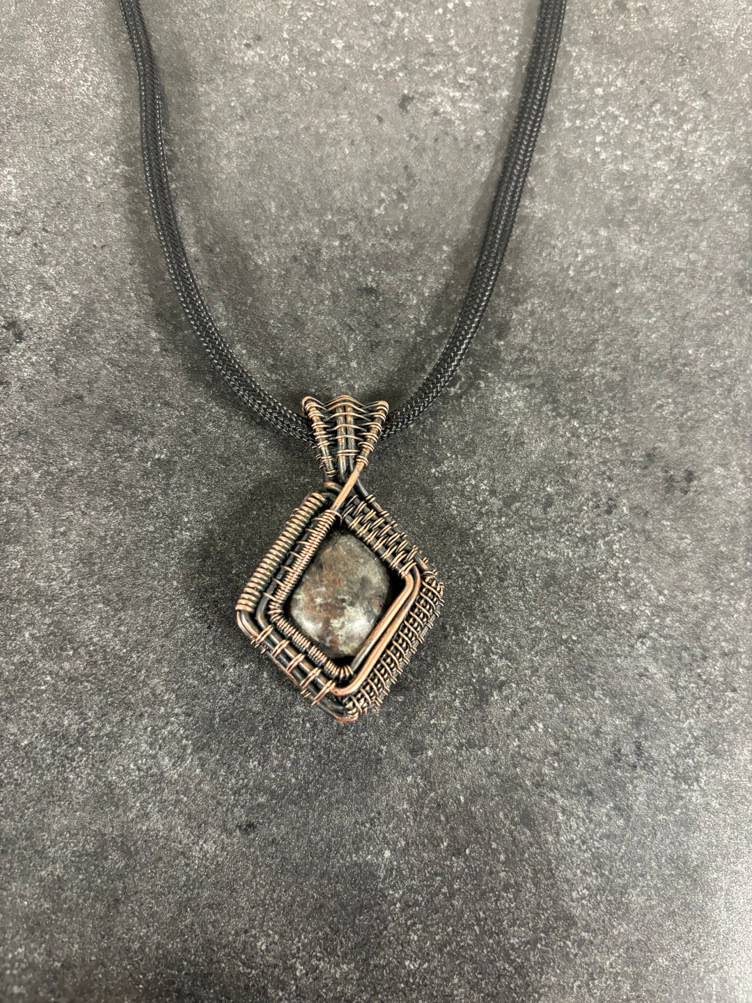 Yooperlite Wire Wrapped Pendant Necklace - Etsy