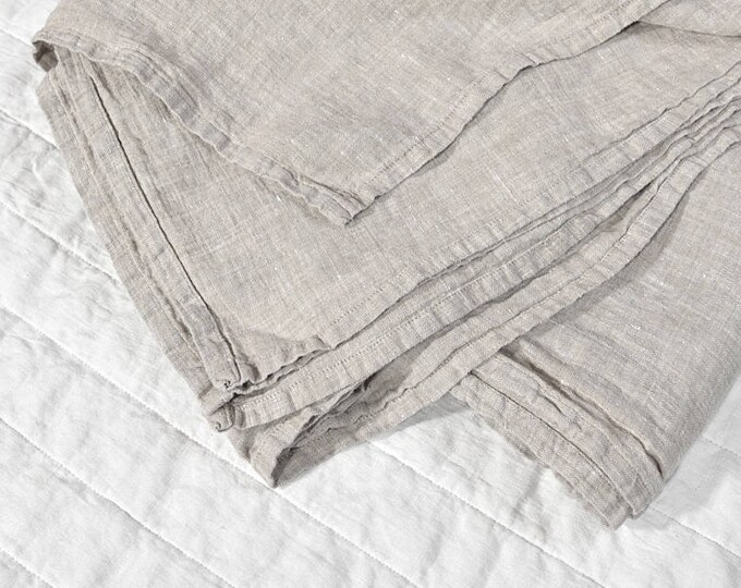 Linen Flat Sheet Stonewashed Softness Luxury Linen Top Flat Sheet Made ...