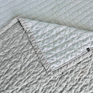 Linen WINTER Quilt, Your Custom Options, Colors Personalization ...