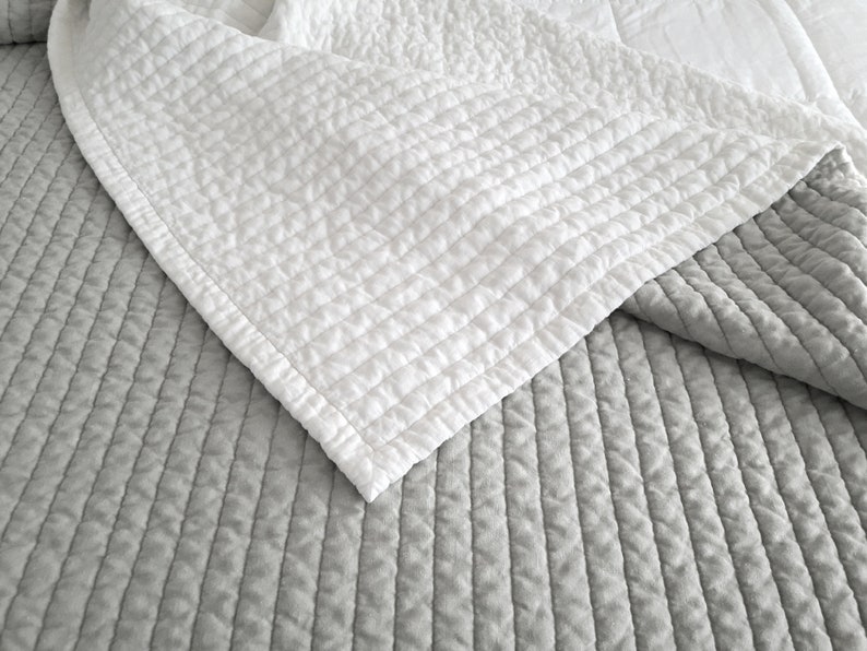 Linen WINTER Quilt Your Custom Options Colors - Etsy