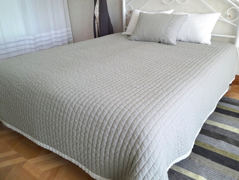 Linen WINTER Quilt Your Custom Options Colors - Etsy