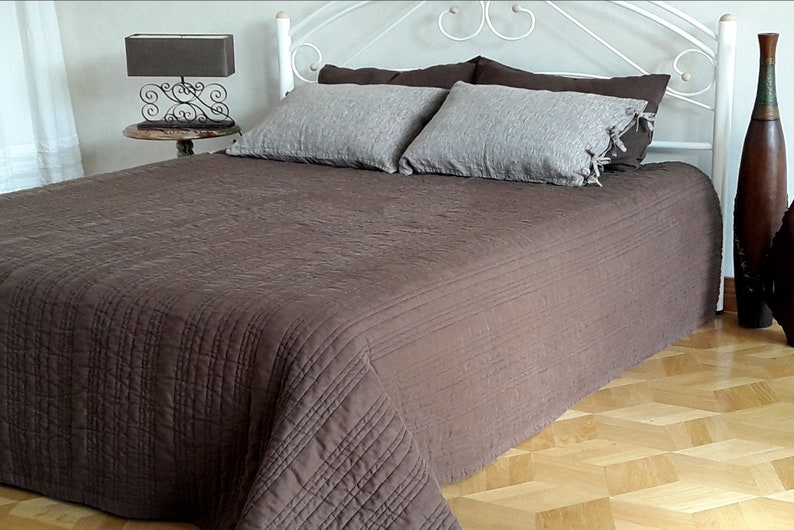 Linen WINTER Quilt Your Custom Options Colors - Etsy