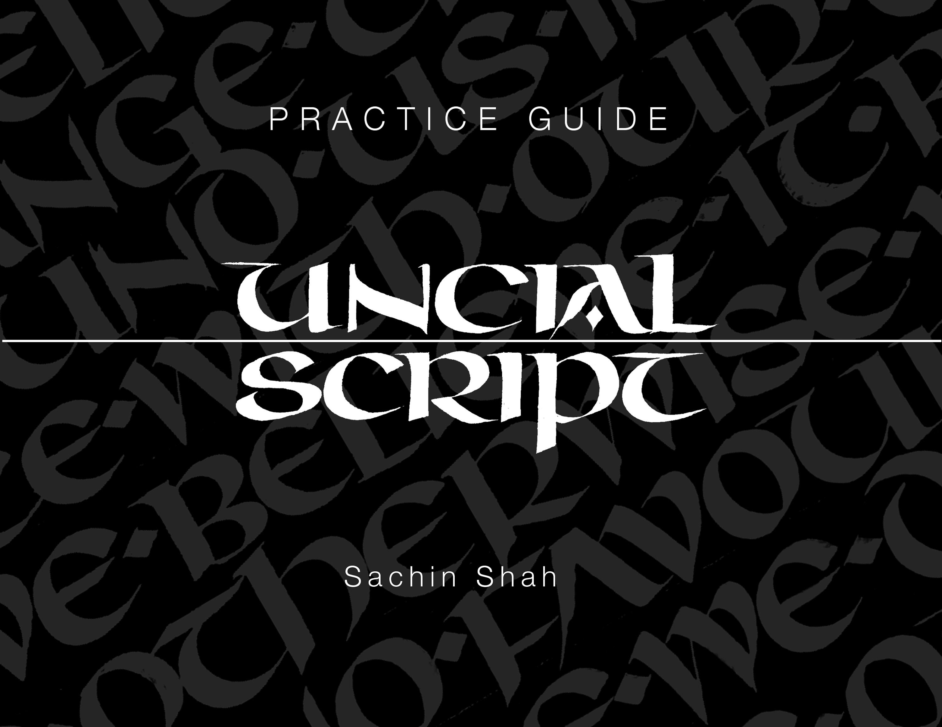 Uncial Calligraphy Study and Practice Guide - Etsy