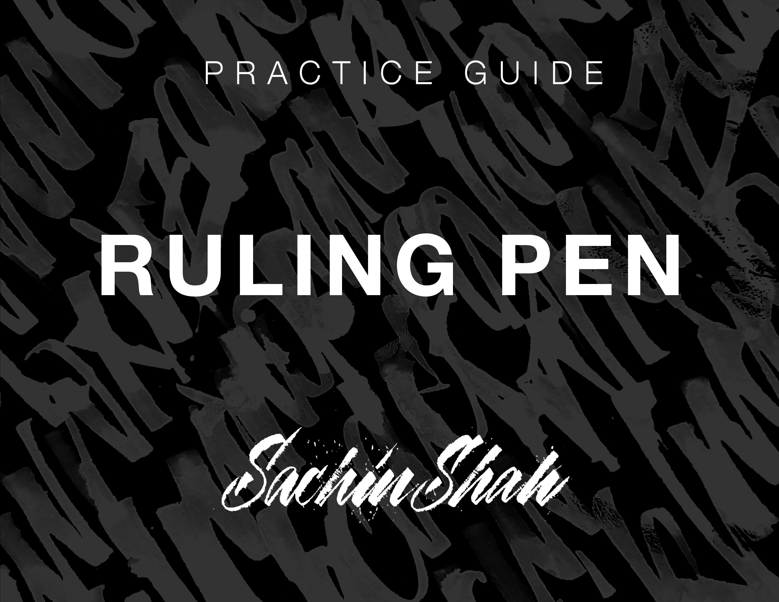 Ruling Pen Calligraphy Study and Practice Guide - Etsy