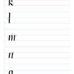 Italic Calligraphy Learning Guide - Etsy