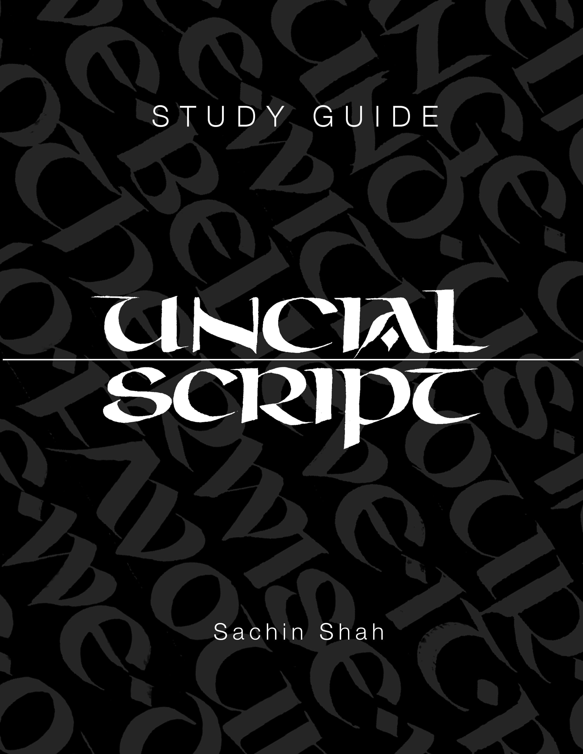 Uncial Calligraphy Study and Practice Guide - Etsy