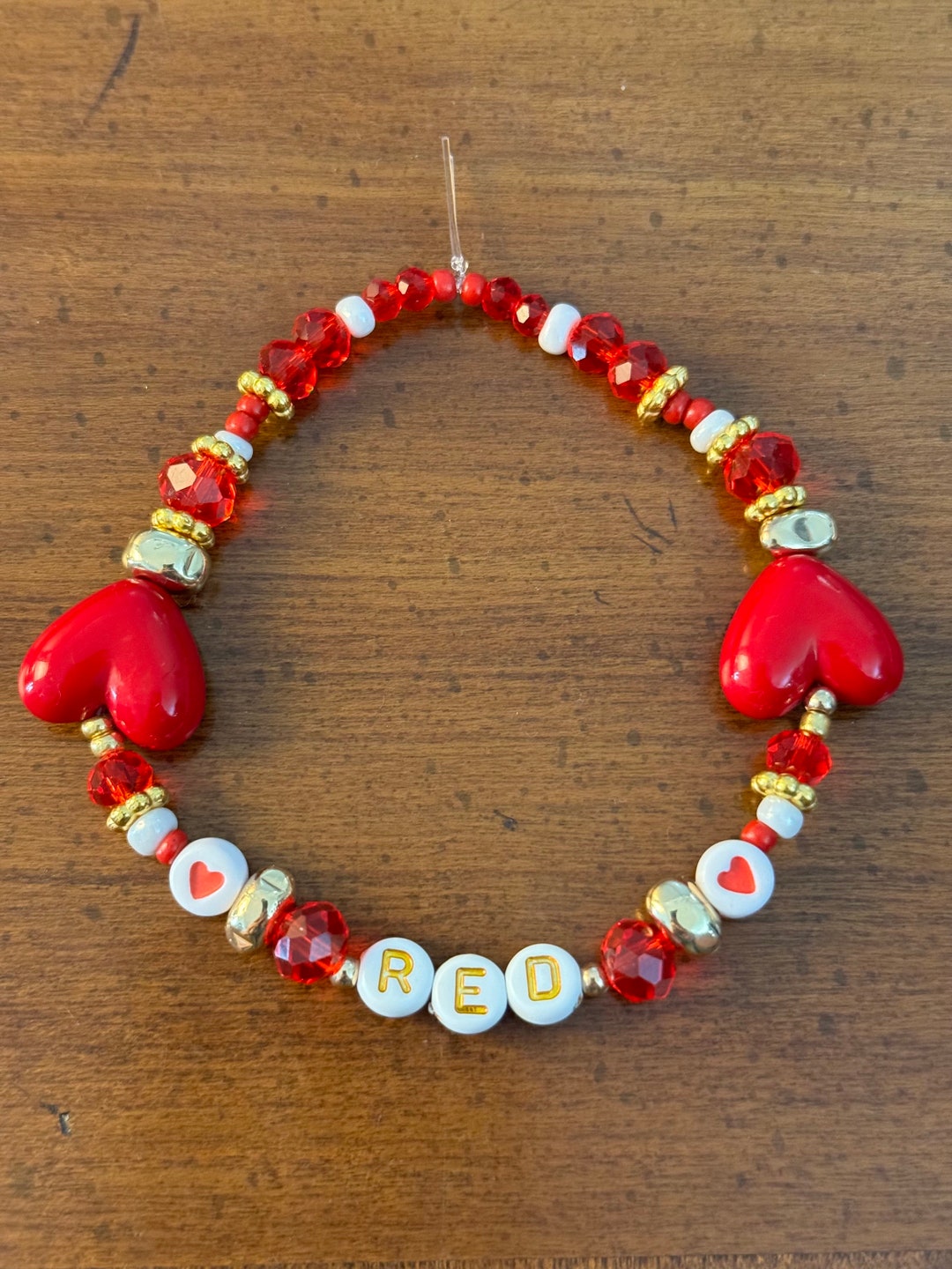 Red Friendship Bracelet - Etsy