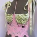 Pastel Pink Blossom & Green Corset Bustier (made to Order) - Etsy