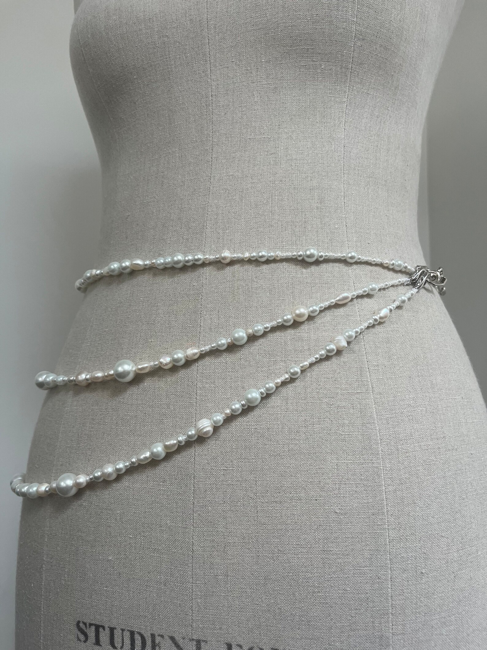 Beaded Pearl Waist Belly Chain Body Jewellery (made to Order) - Etsy