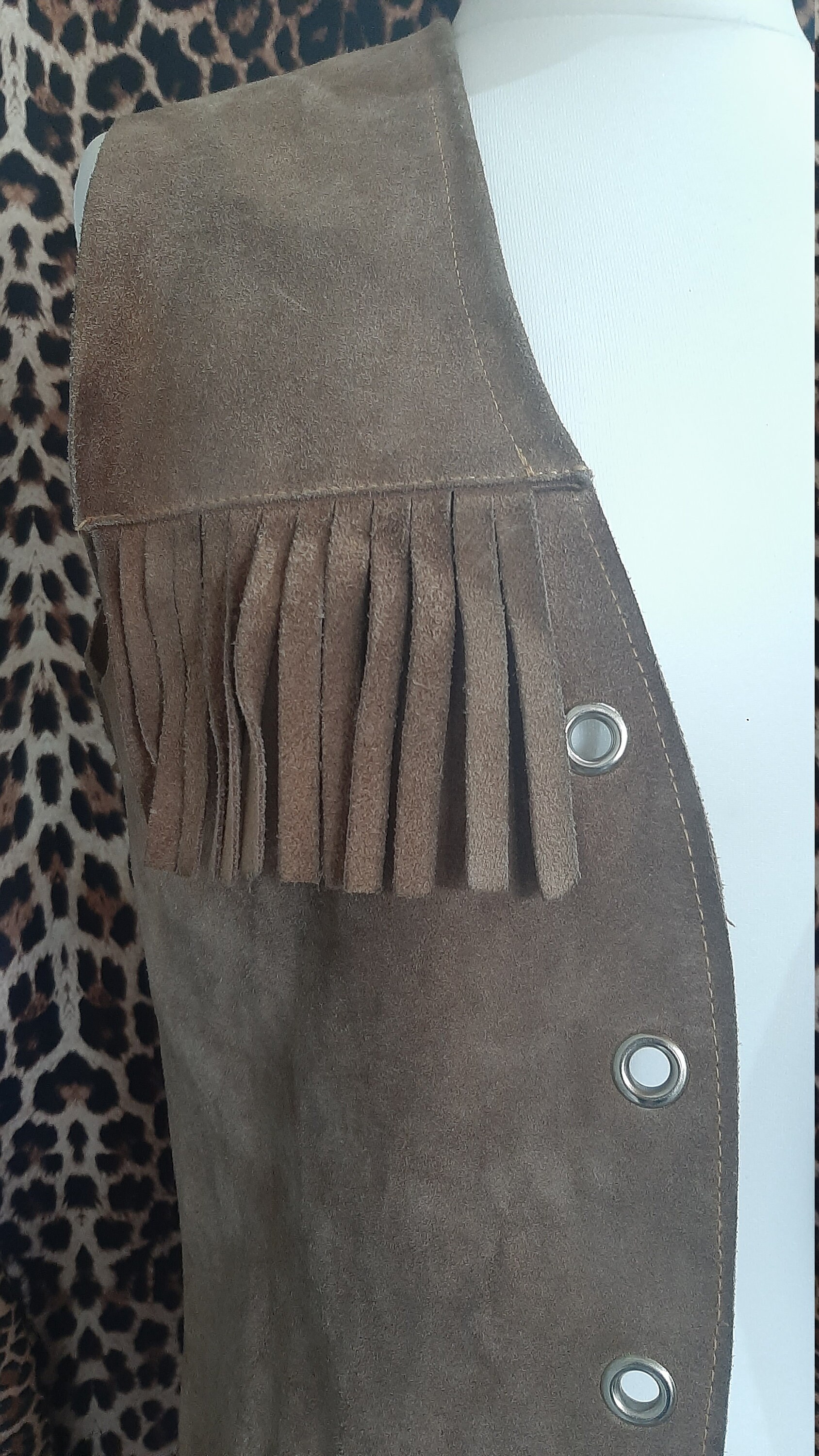 1970s Womens Real Suede Vintage Fringe Dress Waistcoat - Etsy