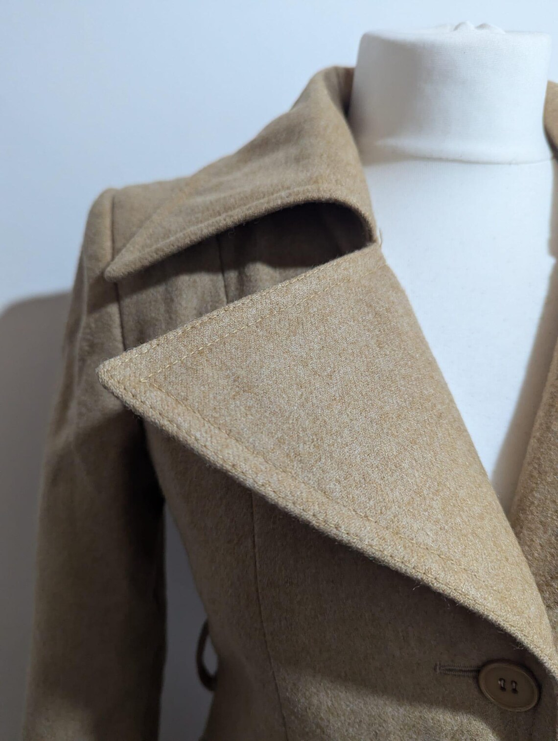 Vintage 1970s Long-length Big Collared Overcoat - Etsy