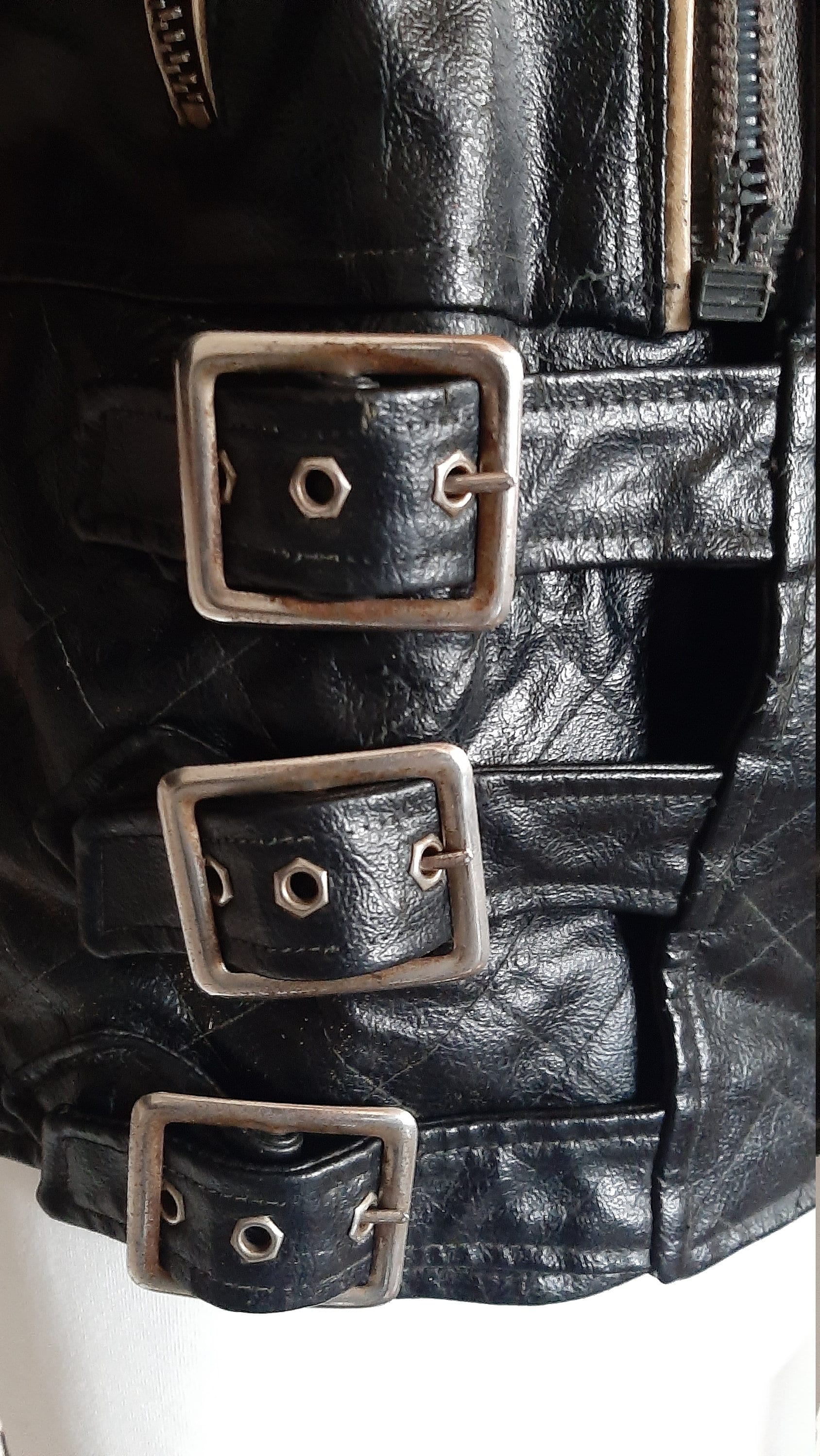 Vintage 1970's Biker Real Leather Womens Jacket - Etsy