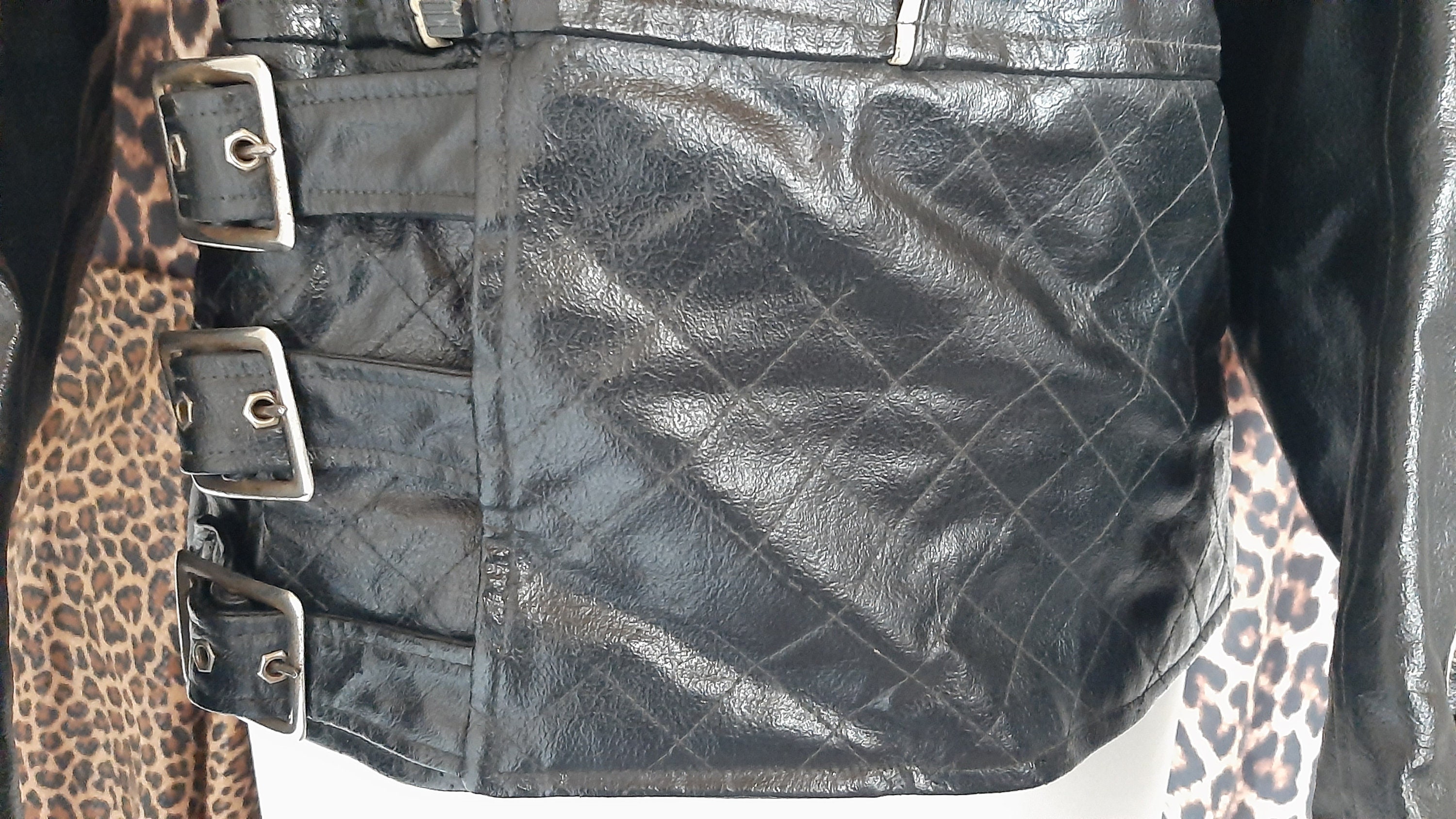 Vintage 1970's Biker Real Leather Womens Jacket - Etsy