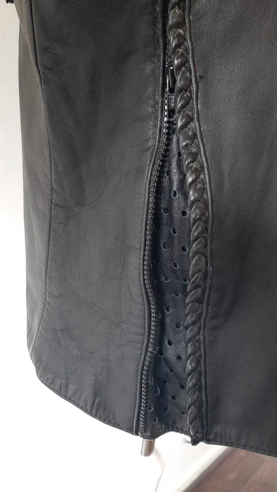 Harley Davidson Real Leather Biker Jacket With Leather Fringing - Etsy