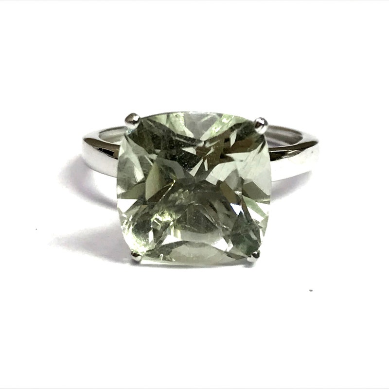 Prasiolite Ring - Etsy