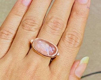 Pink Beryl Ring | Etsy