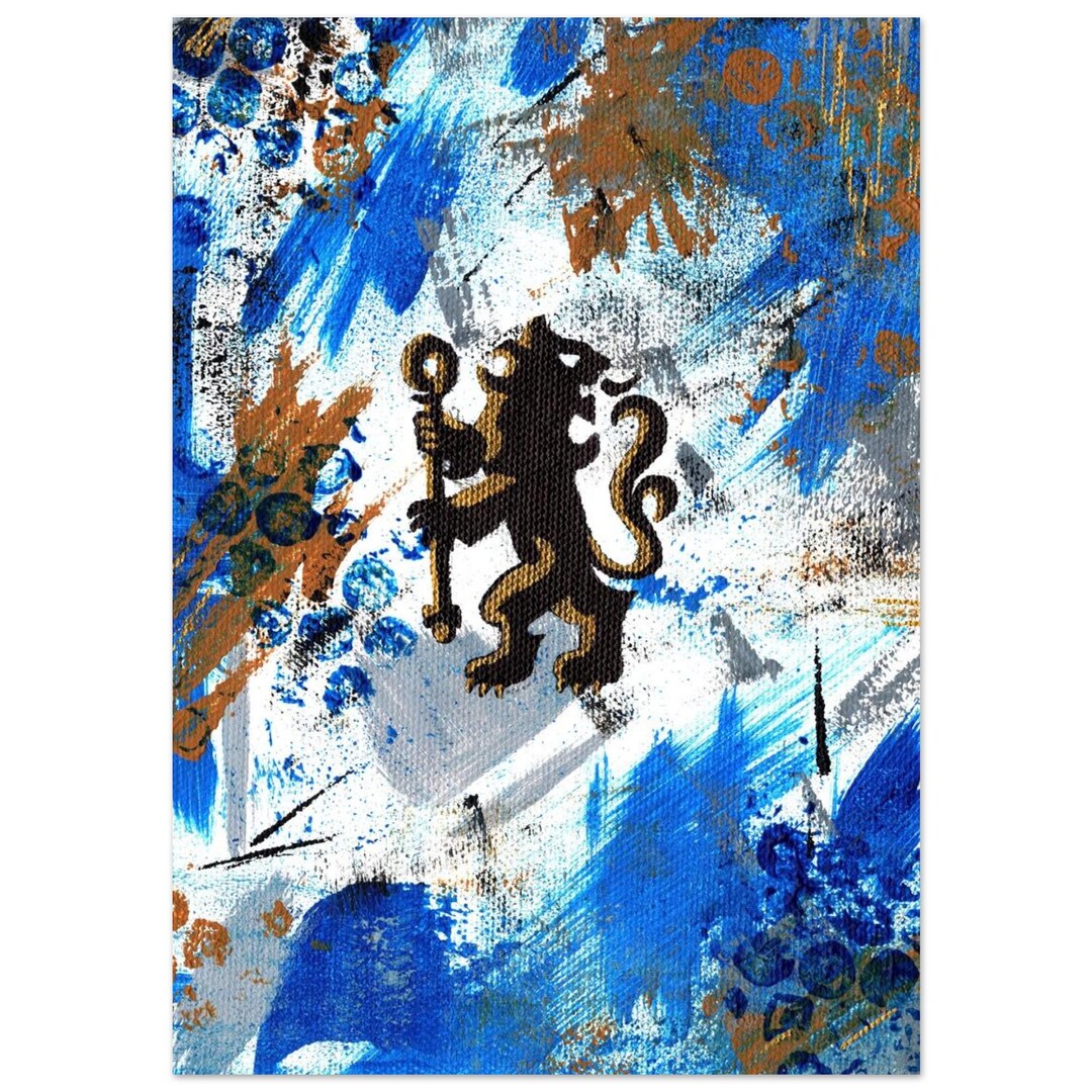 Chelsea FC Art Print: Abstract Football Club Poster - Etsy