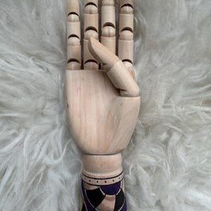 SMALL Wooden Hand With Beetlejuice Tattoo Design - Etsy