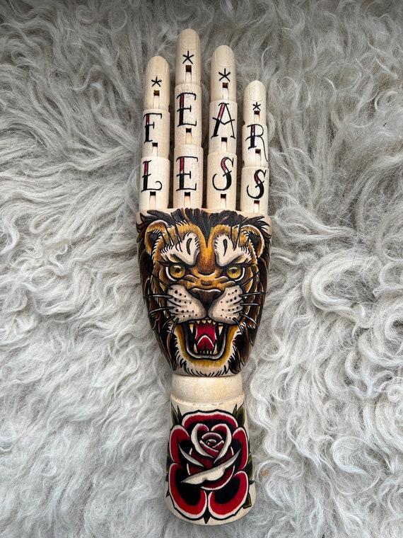 Lion Hand Tattoo Drawing