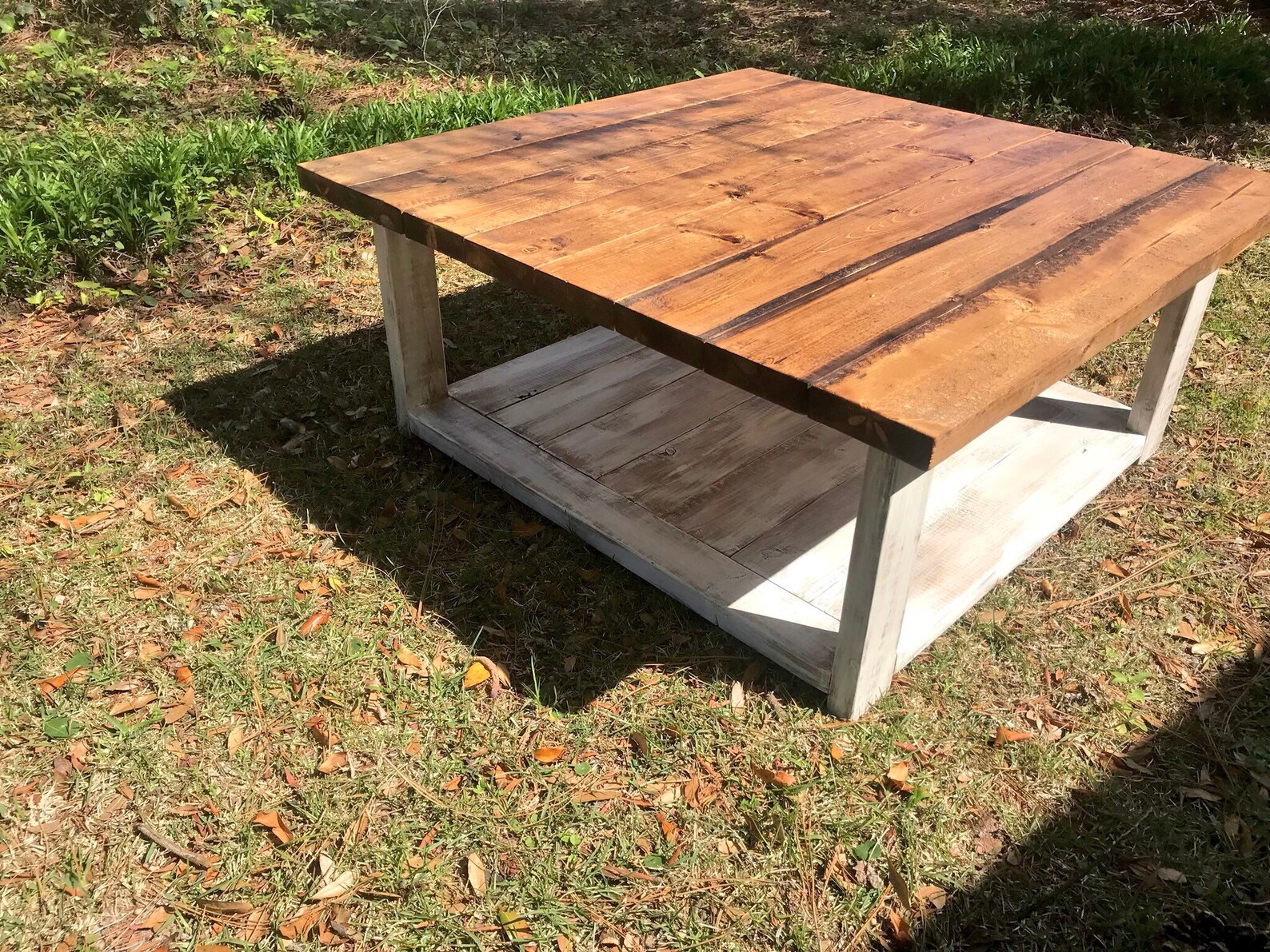 Handmade Rustic Farmhouse Coffee Table Large Solid Wood - Etsy