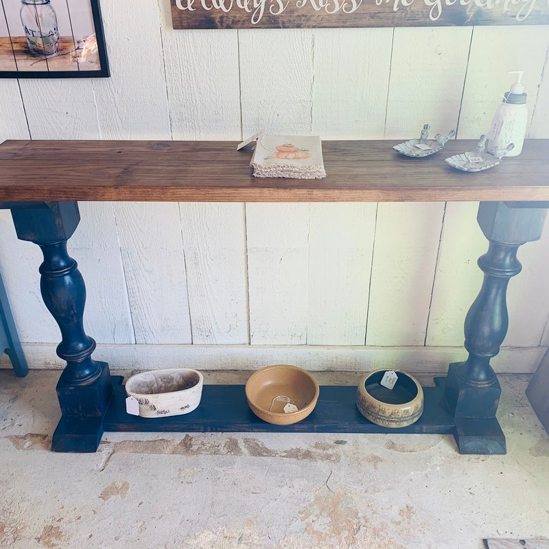 Blue Console Table - Etsy