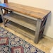 Rustic Wooden Buffet Table, Rustic Console Table, Farmhouse Buffet ...