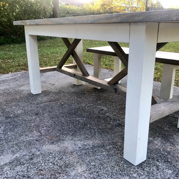 Farmhouse Dining Table - Etsy