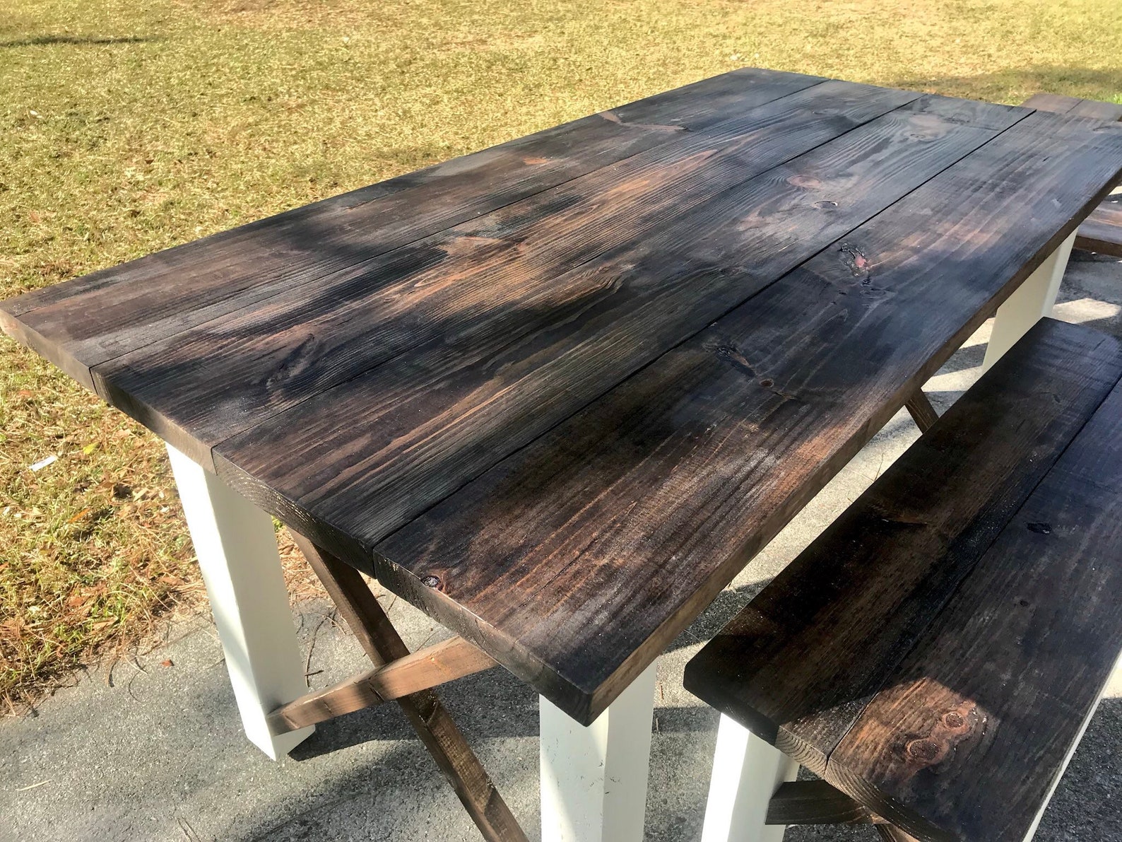 Pub Style Farmhouse Table Rustic Tall Farmhouse Table With | Etsy