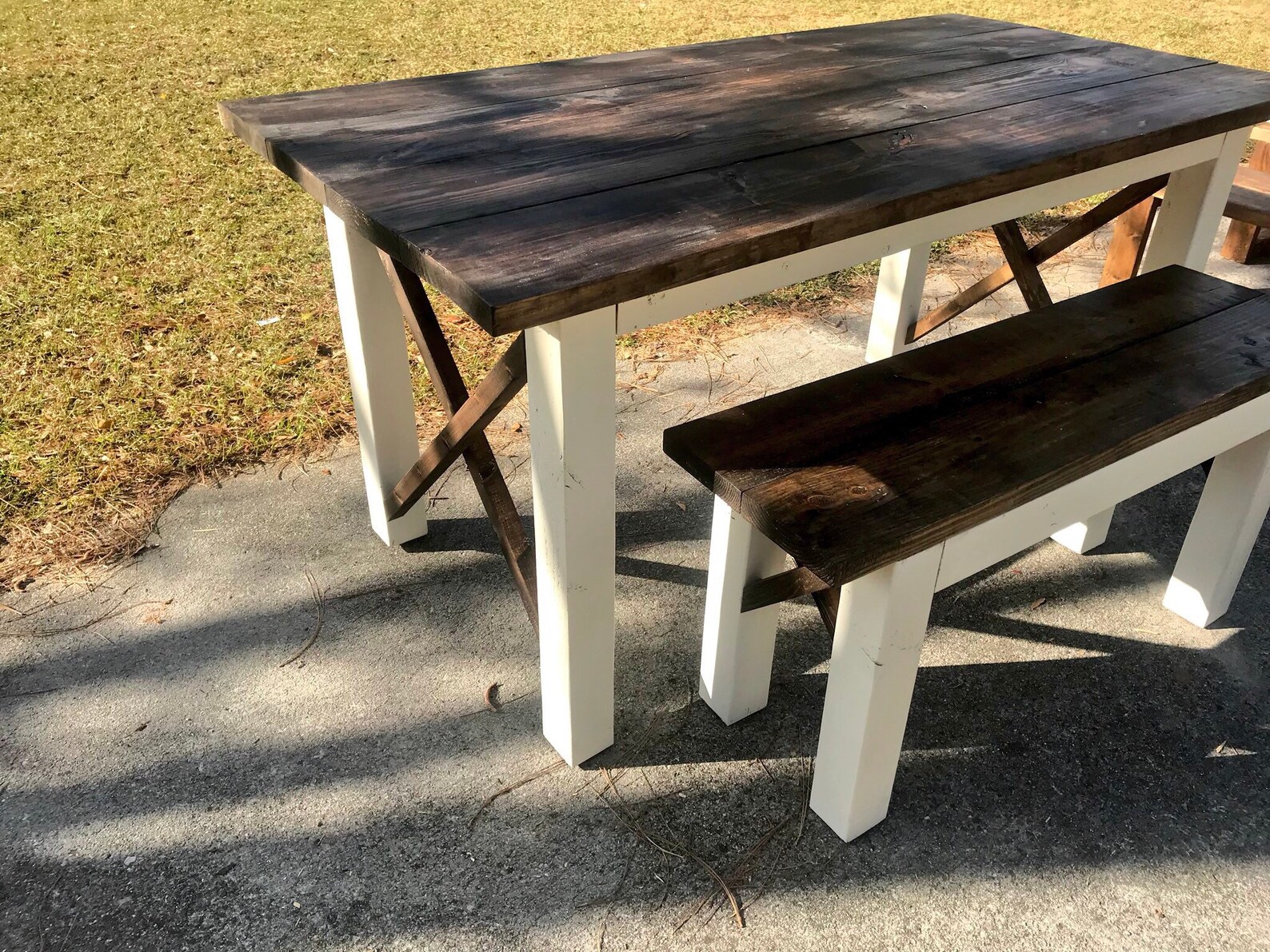 Pub Style Farmhouse Table Rustic Tall Farmhouse Table With - Etsy