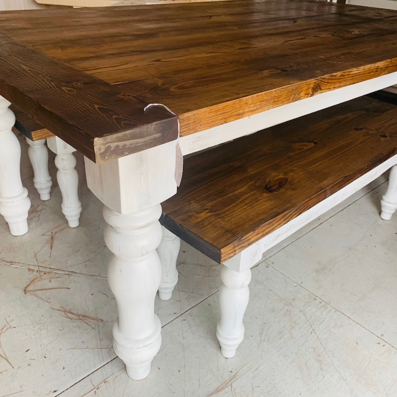 Farmhouse Bench Legs - Etsy