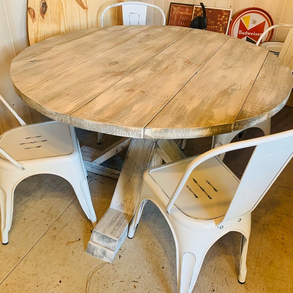 Antique Round Wood Dining Tables - Etsy