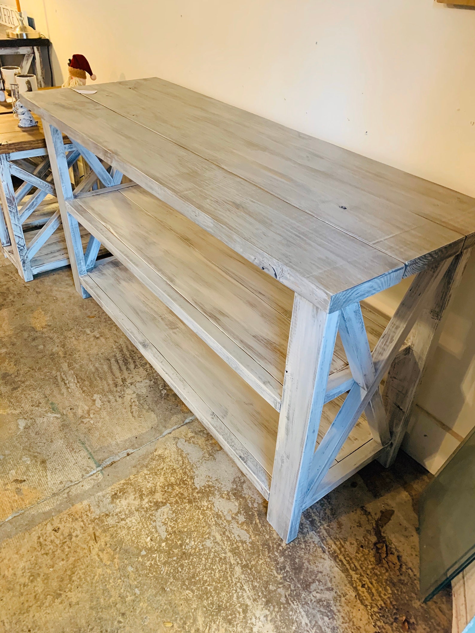 Wooden Buffet Table Rustic Console Table Farmhouse Buffet - Etsy