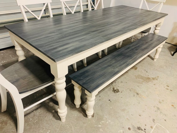 Black top table with white legs store