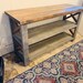 Rustic Wooden Buffet Table, Rustic Console Table, Farmhouse Buffet ...