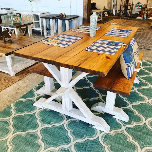 Farmhouse Table - Etsy