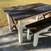 Pub Style Farmhouse Table Rustic Tall Farmhouse Table With Tall Bench ...