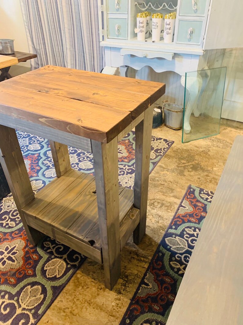 Small Rustic Console Table Farmhouse Entryway Table With | Etsy