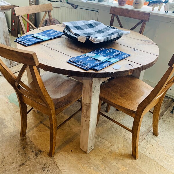 Rustic Bistro Table - Etsy