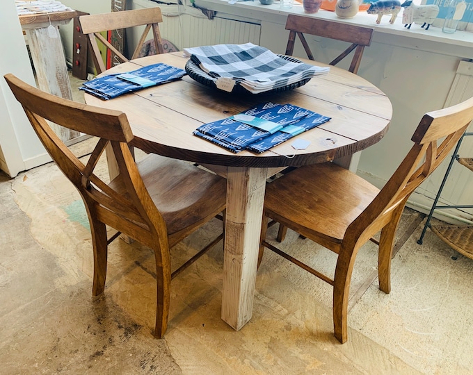 Round Farmhouse Tables - Curbside Treasures LLC