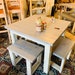Square Farmhouse Table Rustic Farmhouse Table Dining Set - Etsy