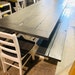 Rustic 9ft Long Pedestal Farmhouse Table Benches and Chairs - Etsy