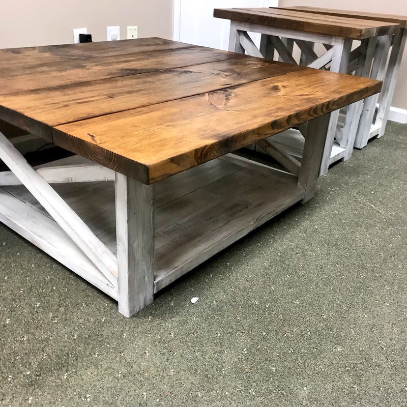 Large Farmhouse Coffee Table - Etsy
