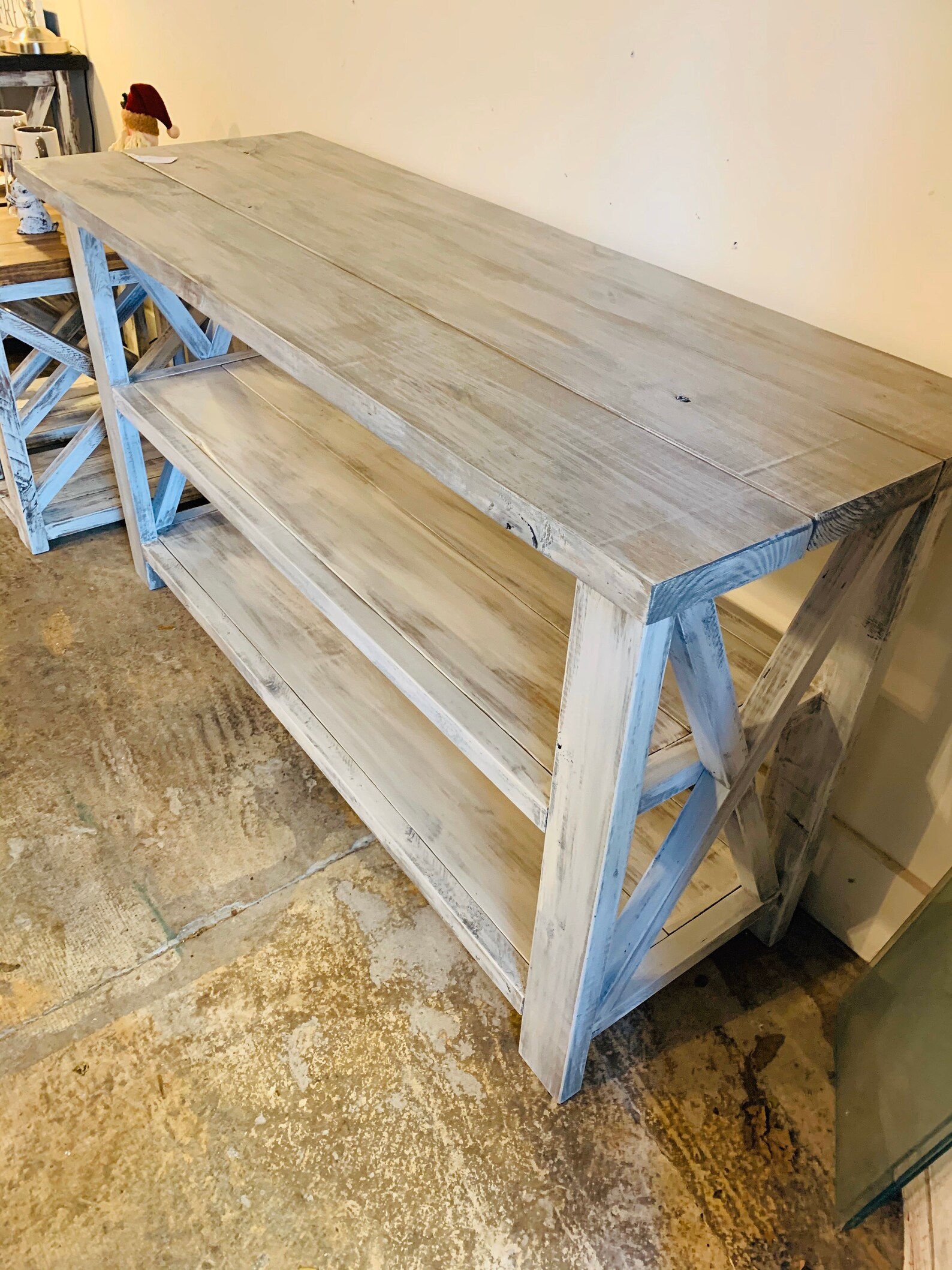 Wooden Buffet Table Rustic Console Table Farmhouse Buffet - Etsy