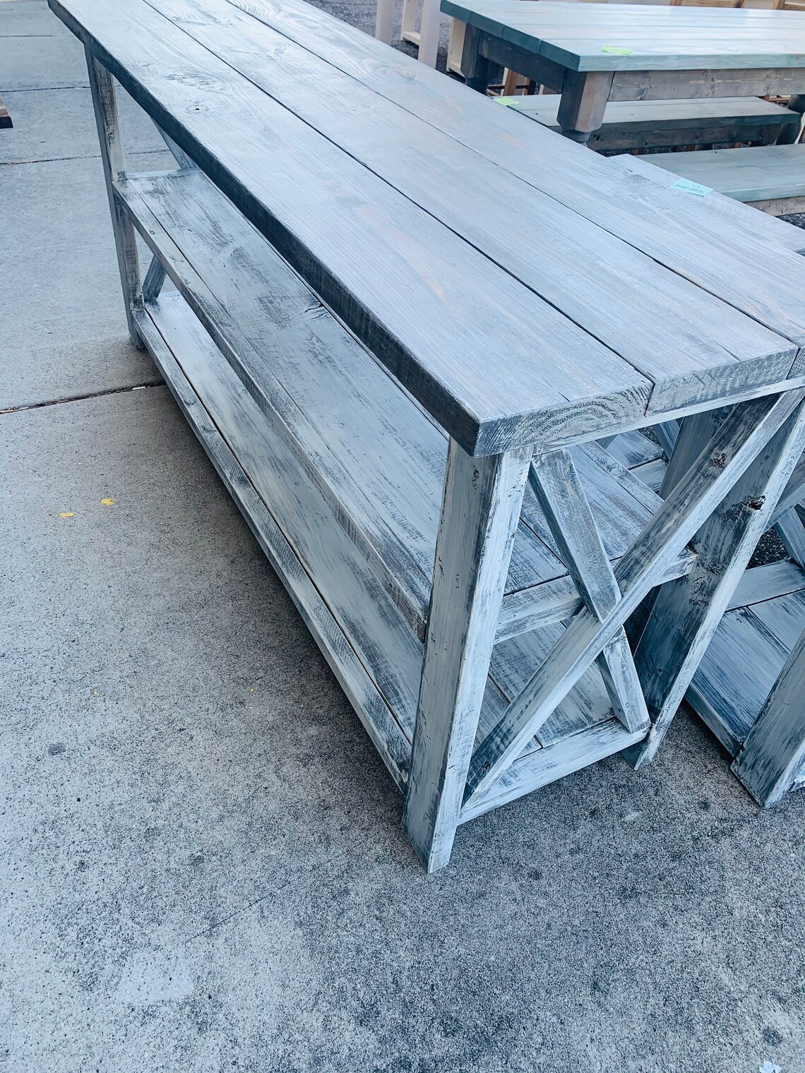 6ft Rustic Wooden Buffet Table Rustic Console Table - Etsy