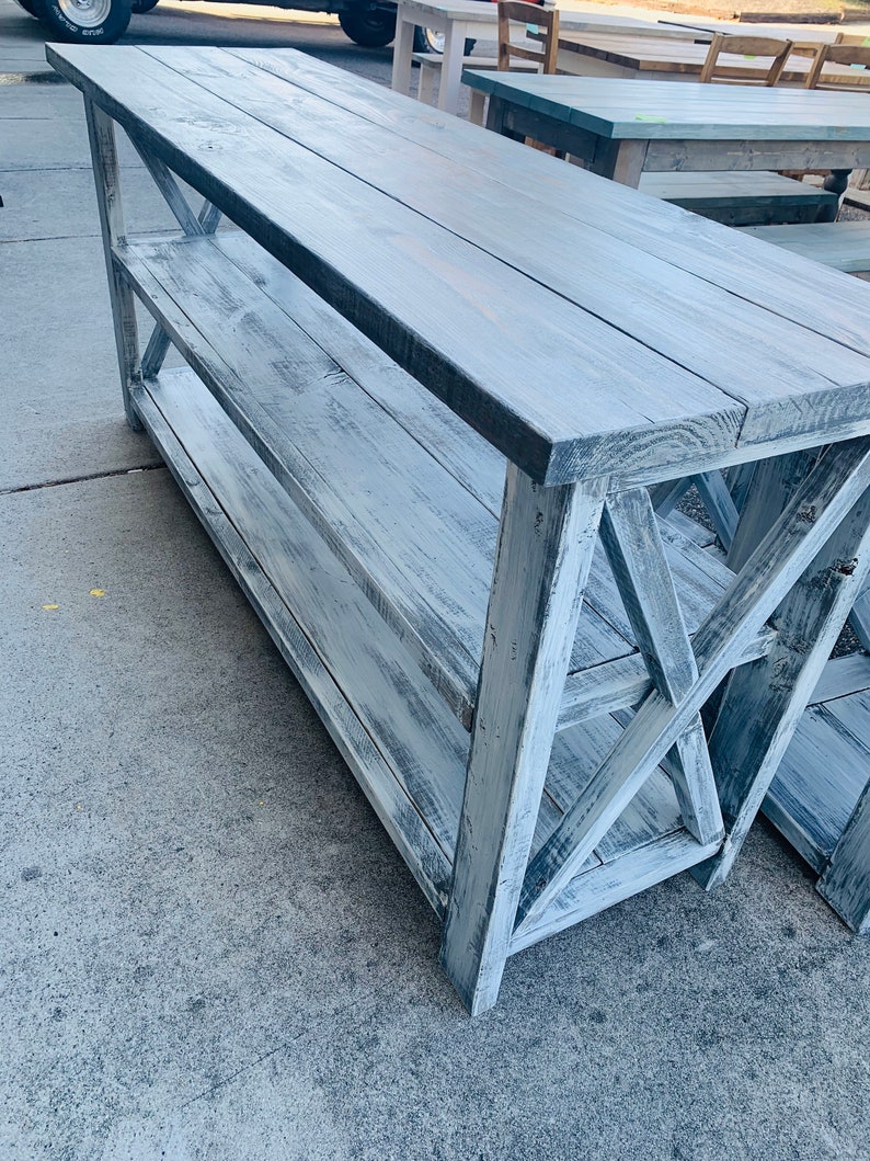 6ft Rustic Wooden Buffet Table Rustic Console Table - Etsy